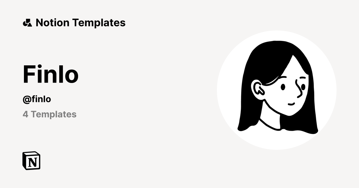 Finlo | Template Creator | Notion Marketplace