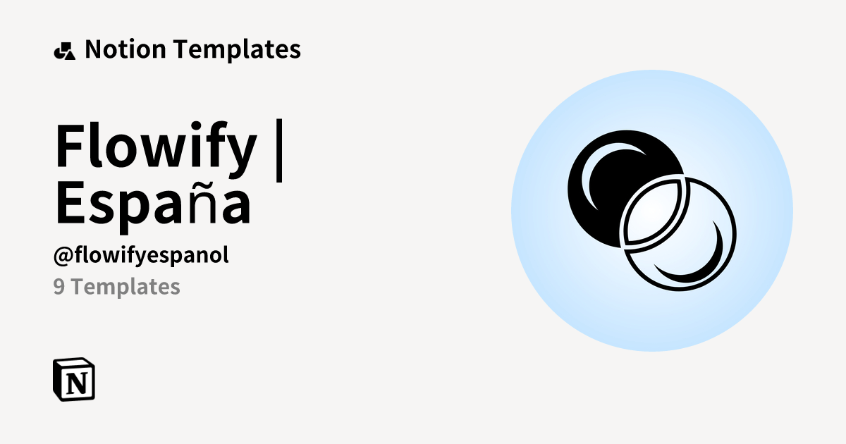 Flowify | España | Template Creator | Notion Marketplace