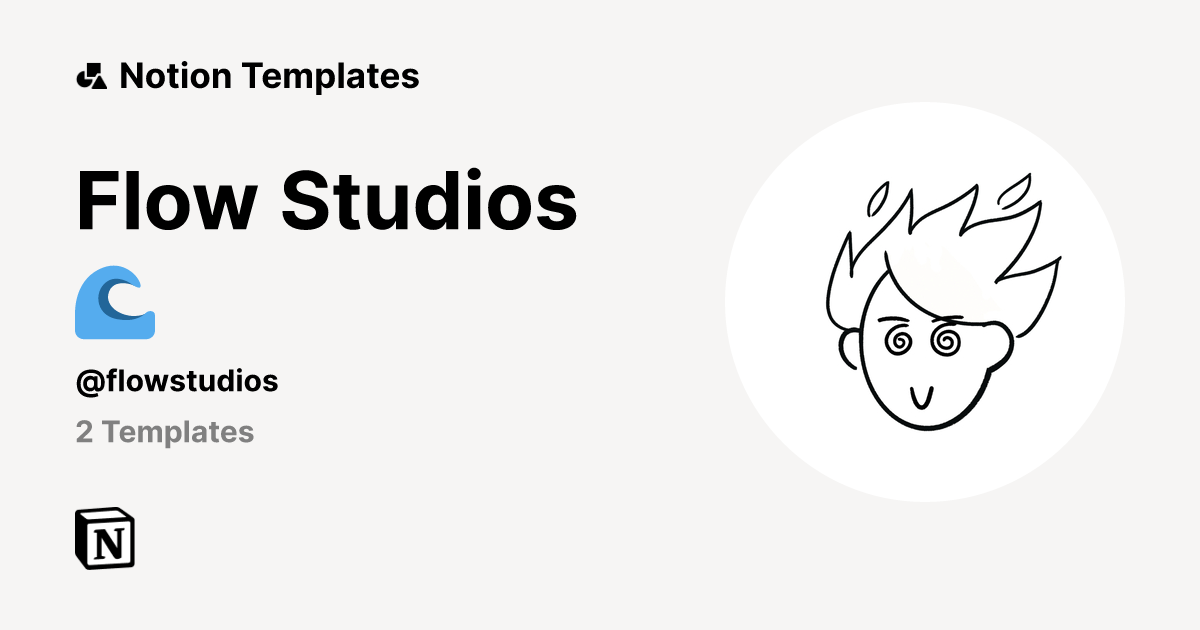 Flow Studios 🌊 | Template Creator | Notion Marketplace