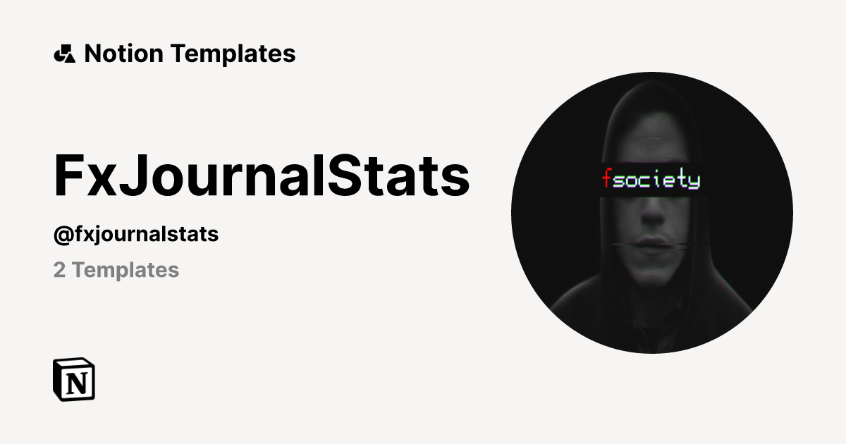 FxJournalStats | Template Creator | Notion Marketplace