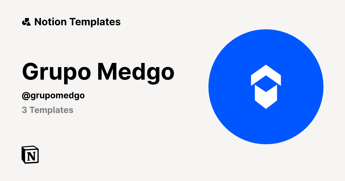 Grupo Medgo | Template Creator | Notion Marketplace