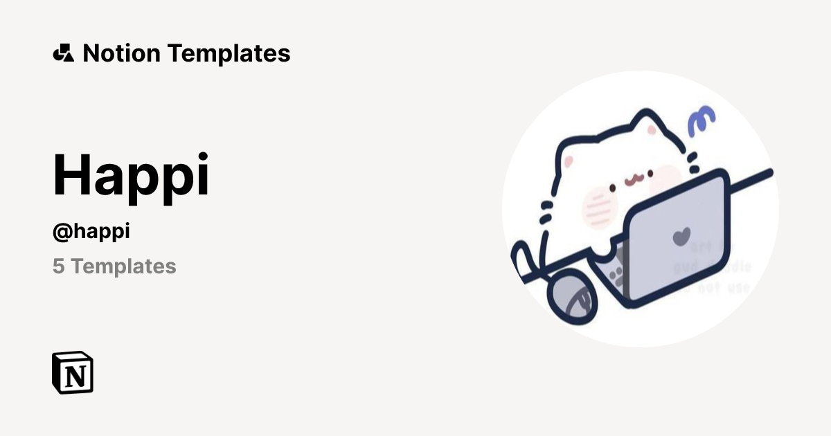 Happi | Template Creator | Notion Marketplace