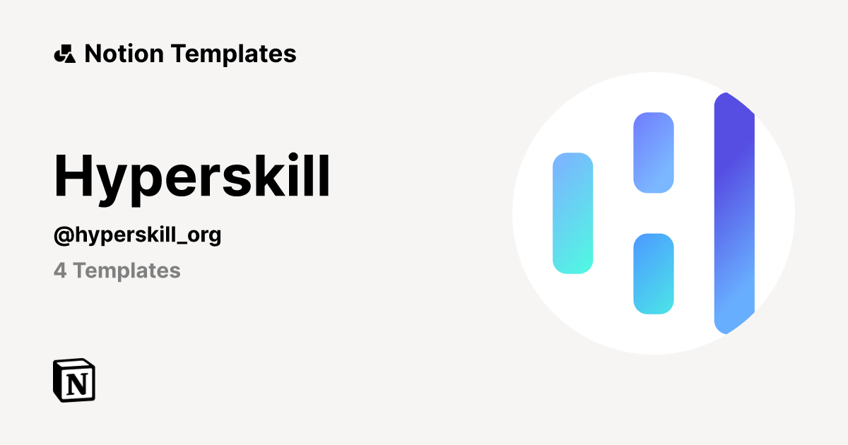Hyperskill | Template Creator | Notion Marketplace
