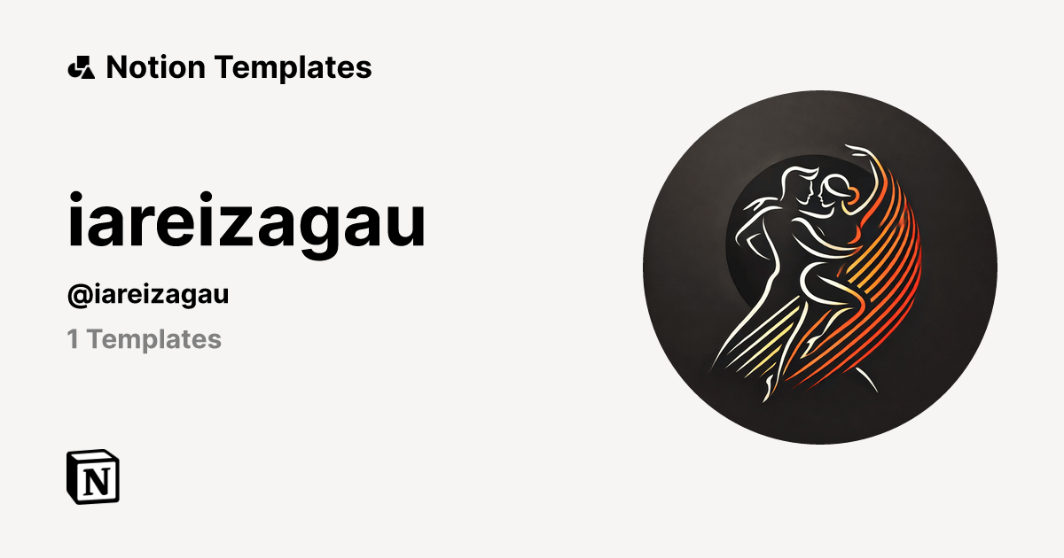 iareizagau | Template Creator | Notion Marketplace
