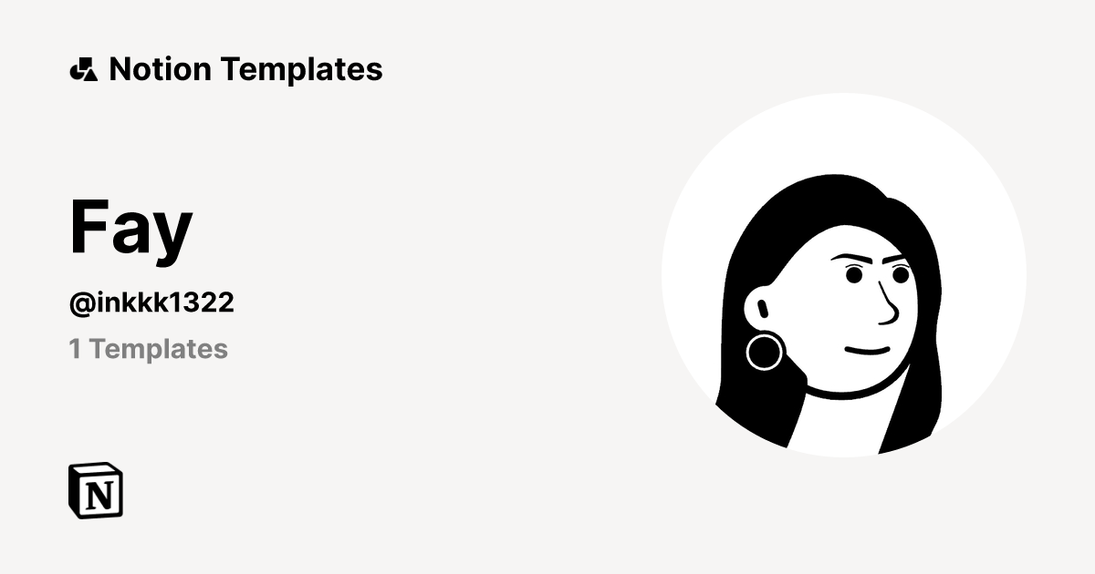 Fay | Template Creator | Notion Marketplace