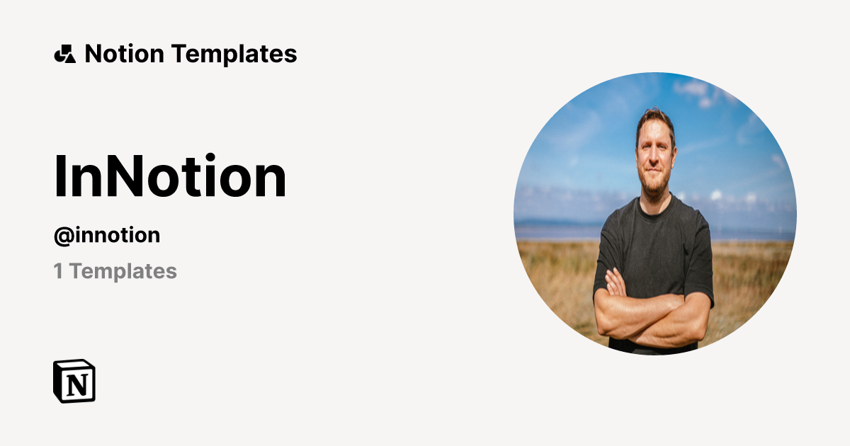 InNotion | Template Creator | Notion Marketplace