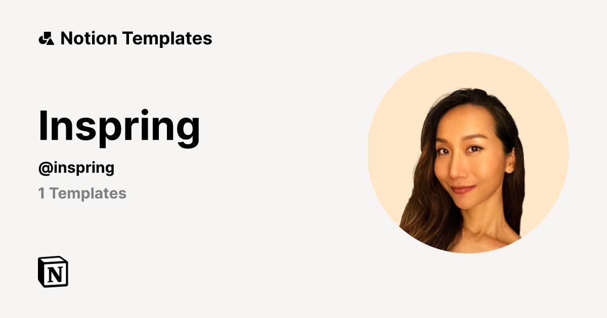 Inspring | Template Creator | Notion Marketplace