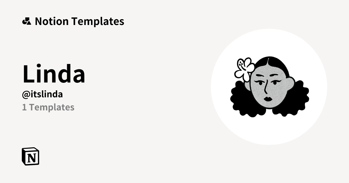 Linda | Template Creator | Notion Marketplace