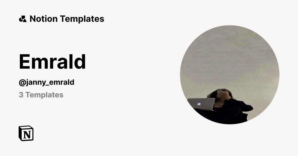 Emrald | Template Creator | Notion Marketplace