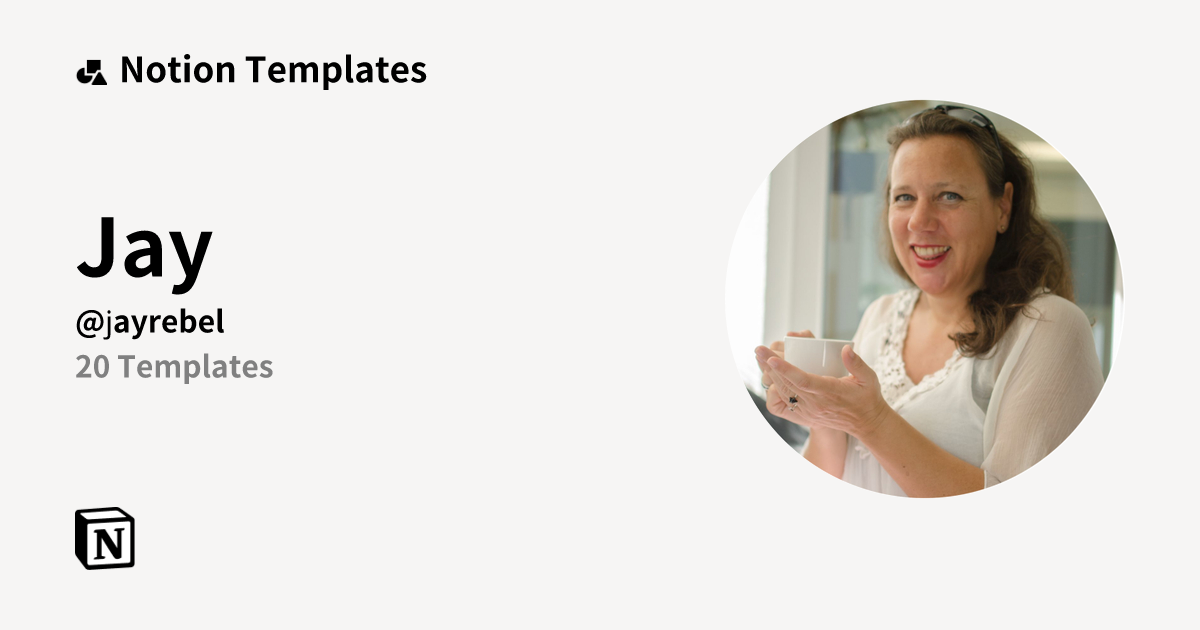 Jay | Template Creator | Notion Marketplace