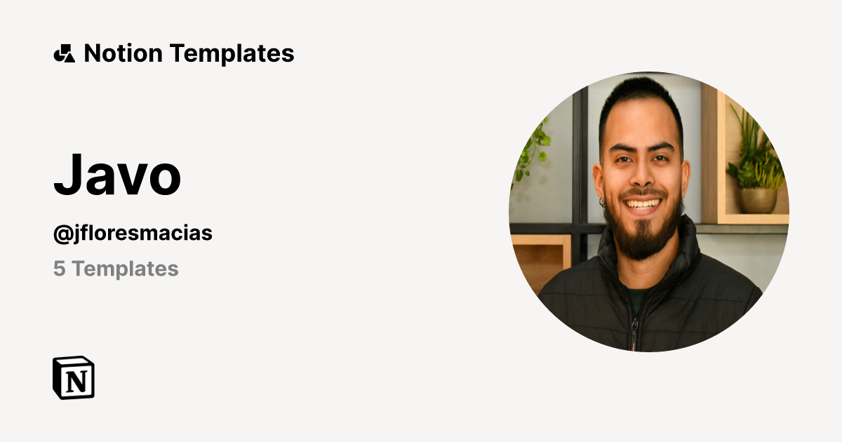 Javo | Template Creator | Notion Marketplace