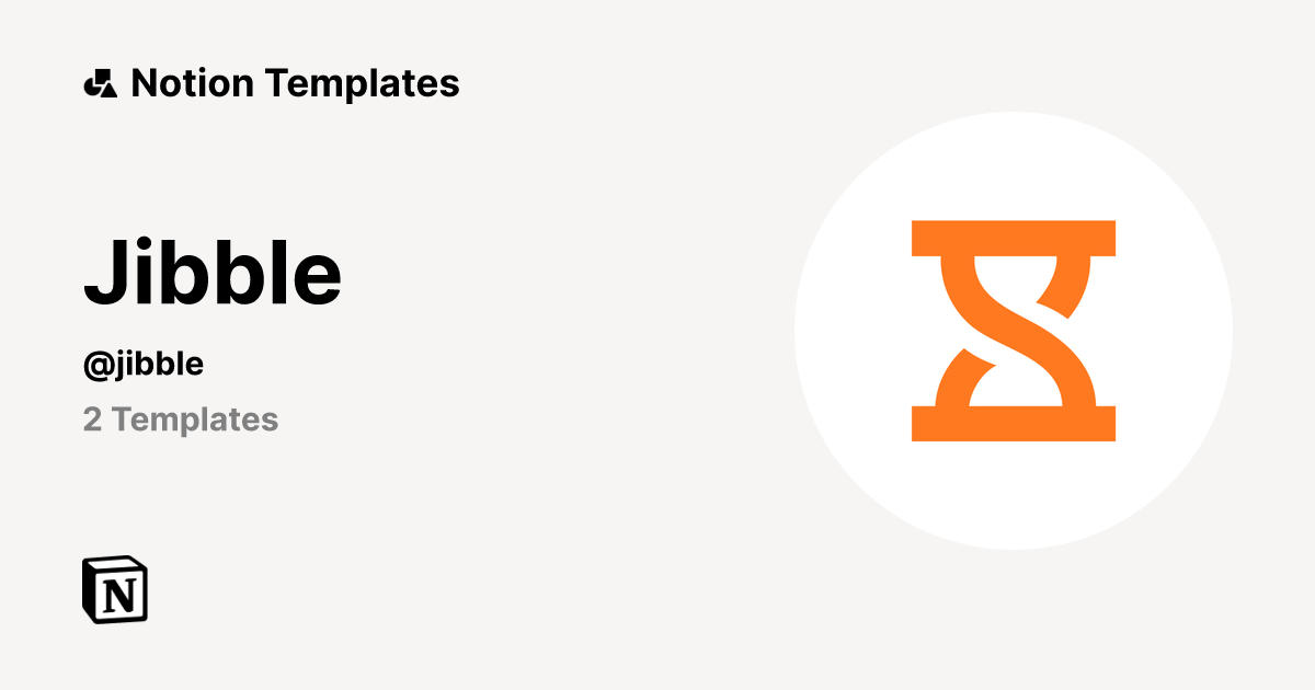 Jibble Template Creator Notion Marketplace
