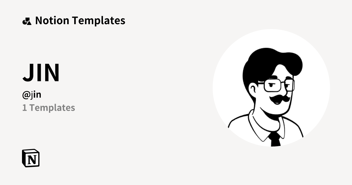 JIN | Template Creator | Notion Marketplace