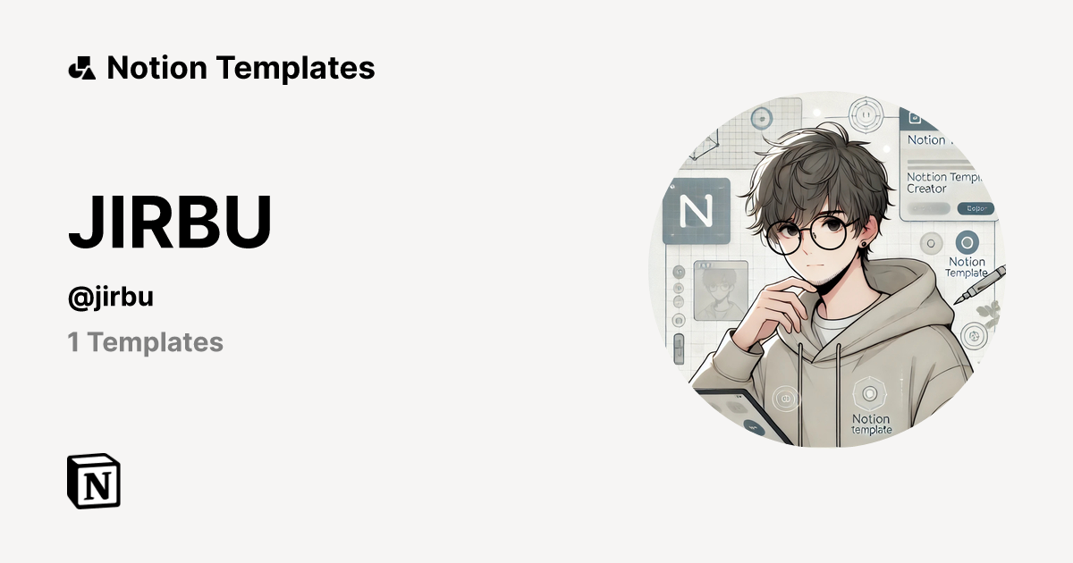 JIRBU | Template Creator | Notion Marketplace