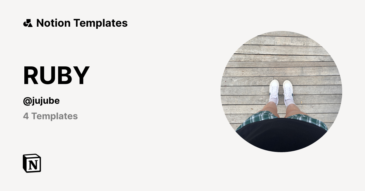 RUBY | Template Creator | Notion Marketplace