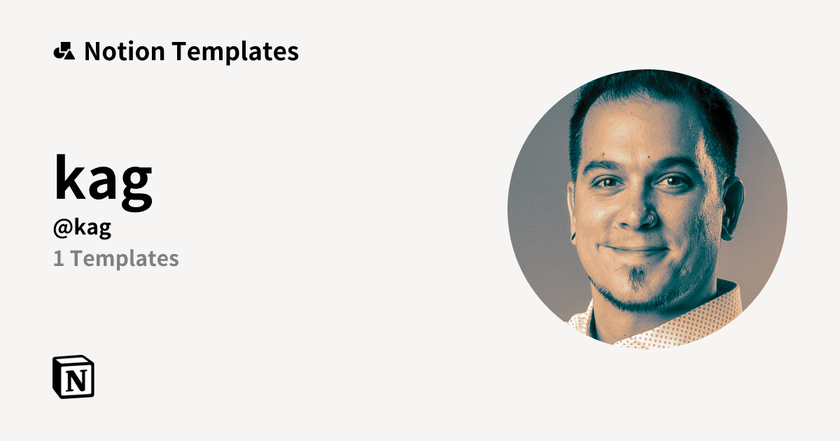 kag | Template Creator | Notion Marketplace