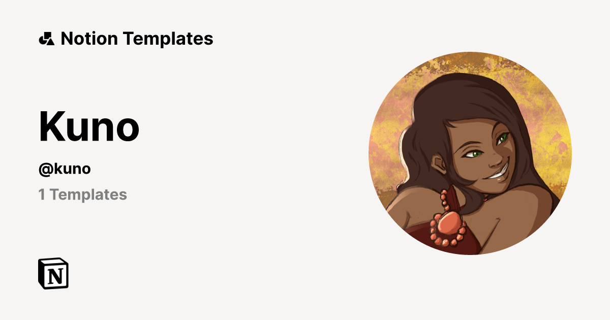 Kuno | Template Creator | Notion Marketplace