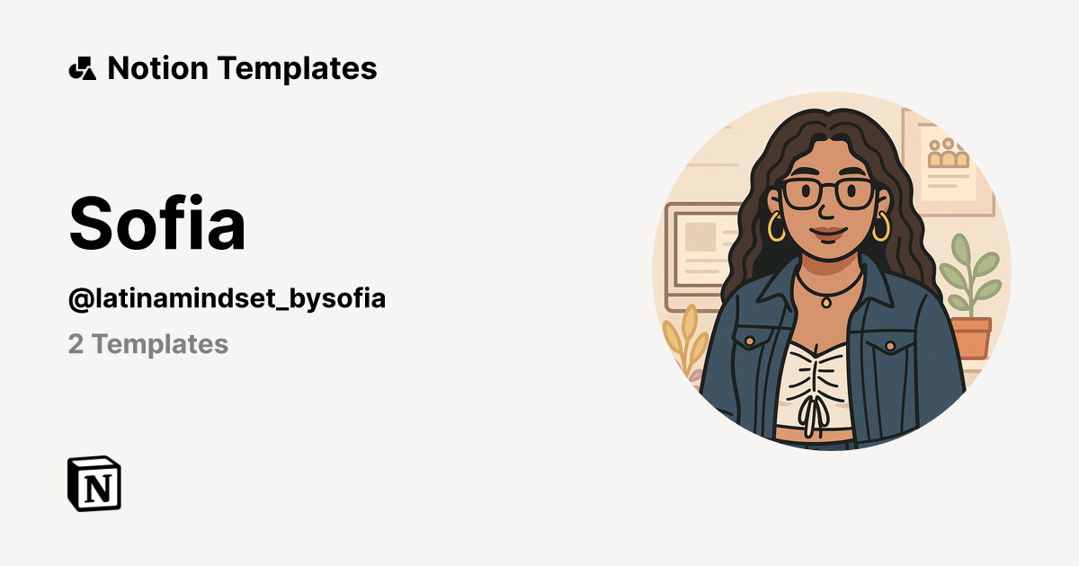 Sofia | Template Creator | Notion Marketplace