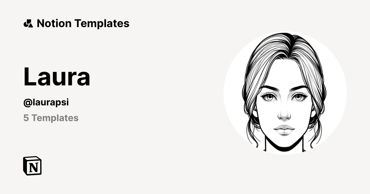Laura | Template Creator | Notion Marketplace