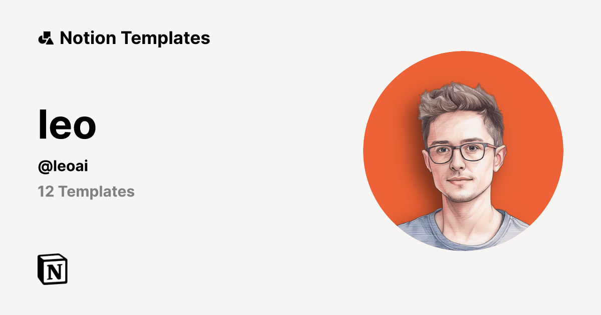 leo | Template Creator | Notion Marketplace