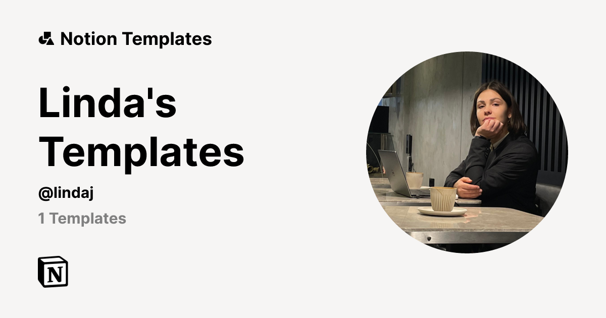 Linda's Templates | Template Creator | Notion Marketplace