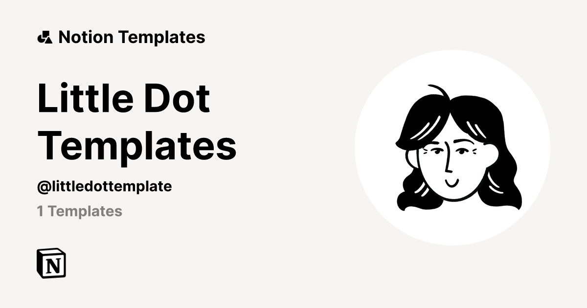 Little Dot Templates | Template Creator | Notion Marketplace