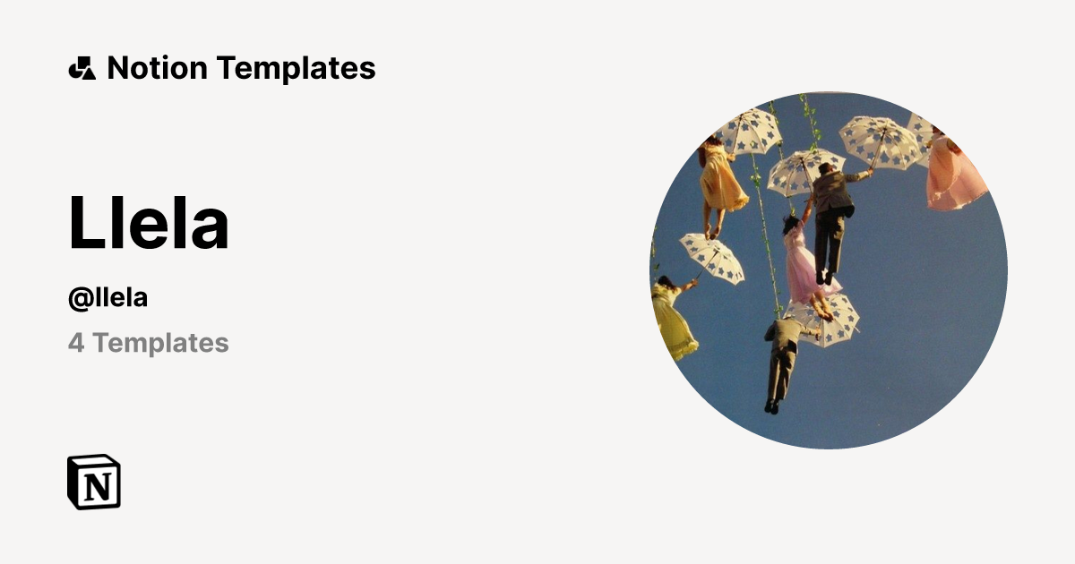 Llela | Template Creator | Notion Marketplace