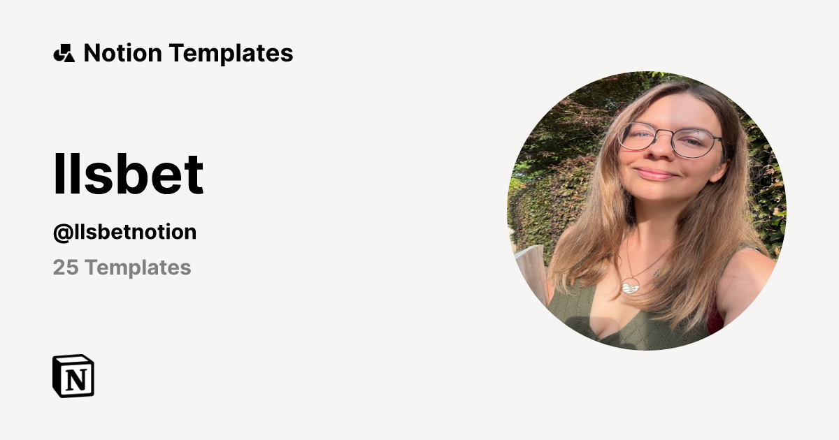 llsbet | Template Creator | Notion Marketplace