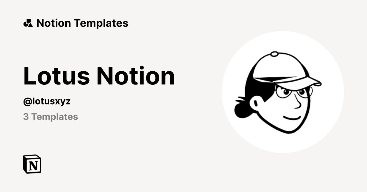 Lotus Notion | Template Creator | Notion Marketplace