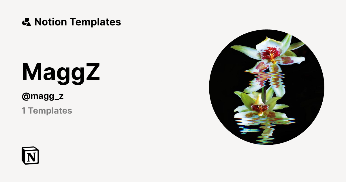 MaggZ | Template Creator | Notion Marketplace