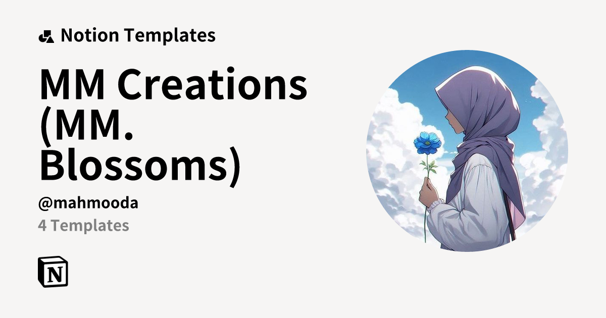 MM Creations (MM. Blossoms) | Template Creator | Notion Marketplace