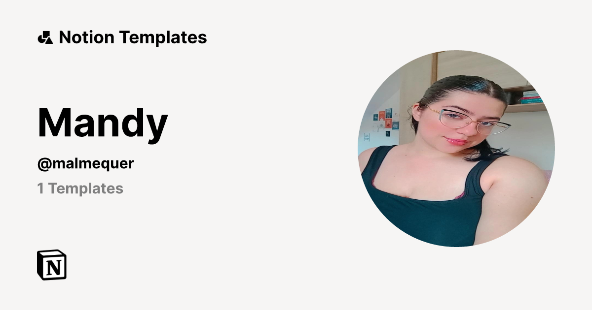 Mandy | Template Creator | Notion Marketplace