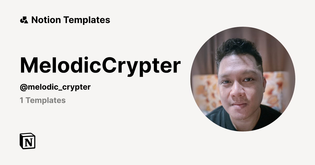 MelodicCrypter | Template Creator | Notion Marketplace