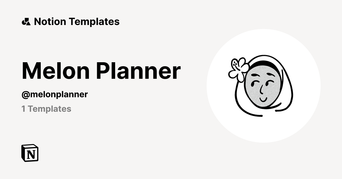 Melon Planner | Template Creator | Notion Marketplace
