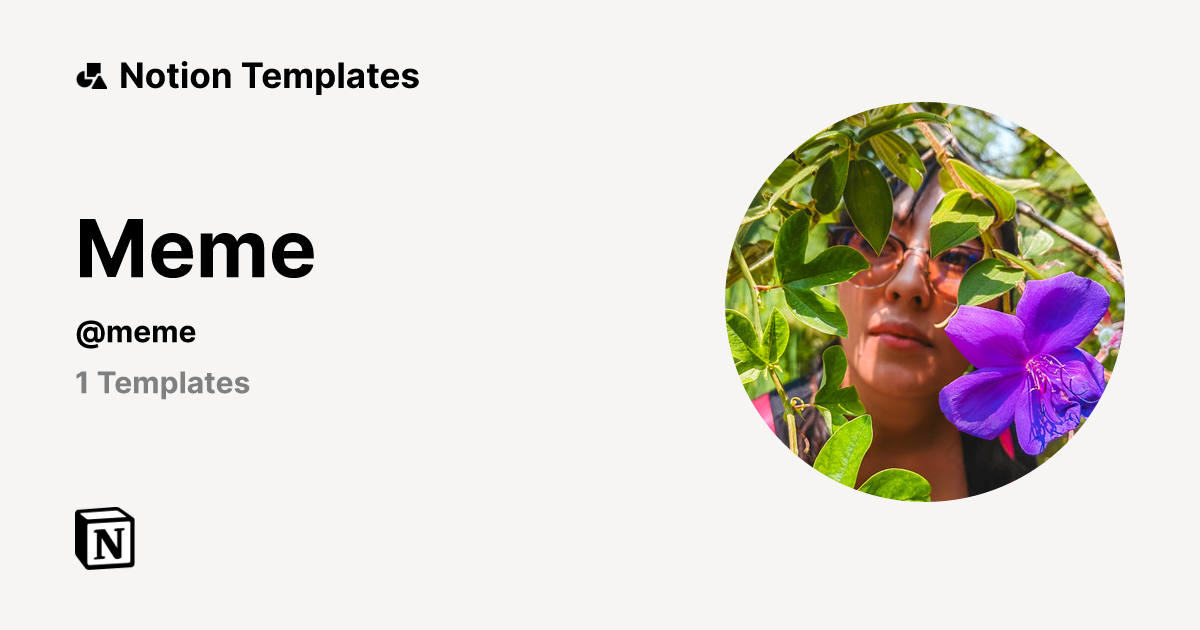 Meme | Template Creator | Notion Marketplace