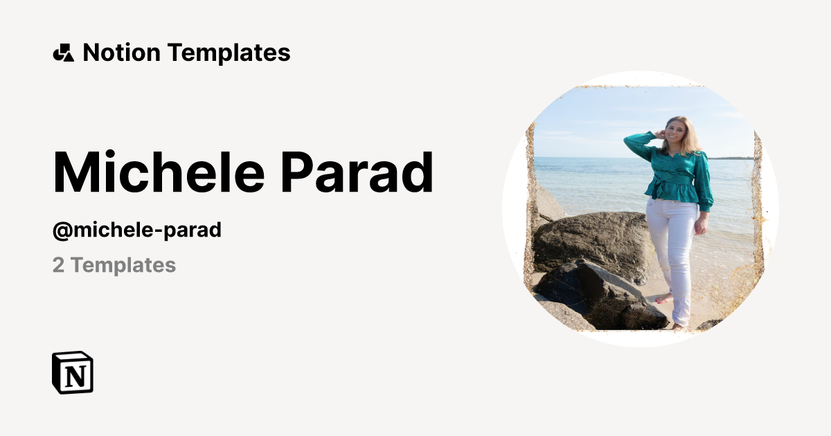 Michele Parad | Template Creator | Notion Marketplace