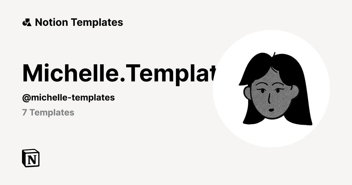 Michelle.Templates | Template Creator | Notion Marketplace