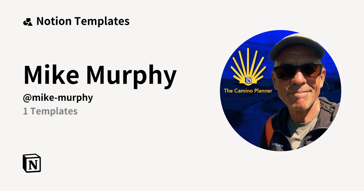 Mike Murphy | Template Creator | Notion Marketplace