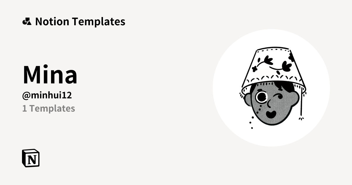 Mina | Template Creator | Notion Marketplace