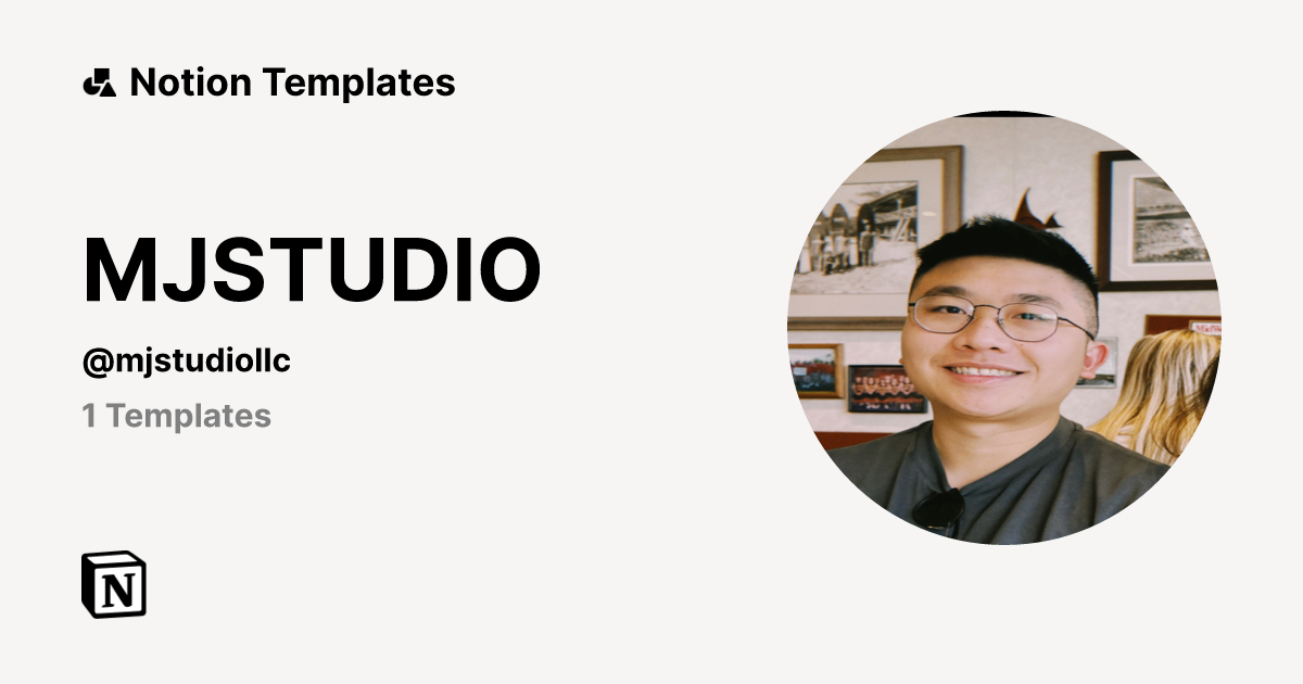 MJSTUDIO | Template Creator | Notion Marketplace