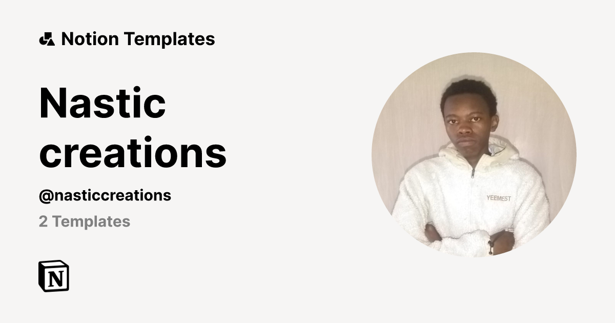 Nastic creations | Template Creator | Notion Marketplace