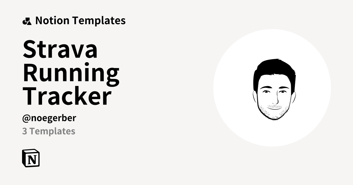 Strava Running Tracker | Template Creator | Notion Marketplace
