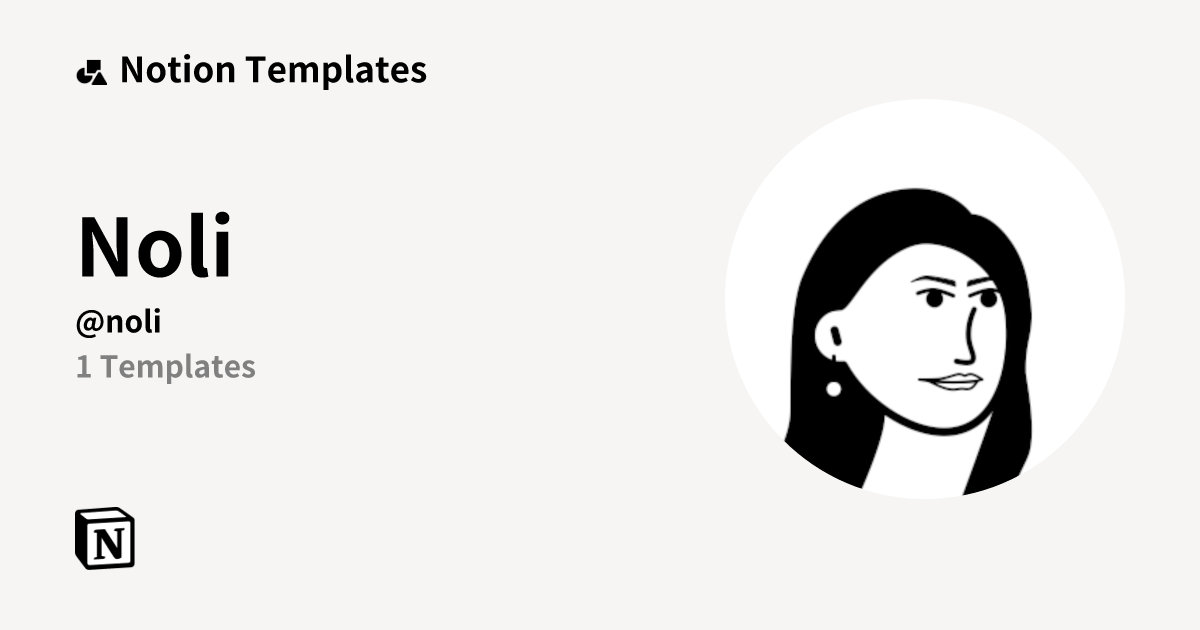 Noli | Template Creator | Notion Marketplace