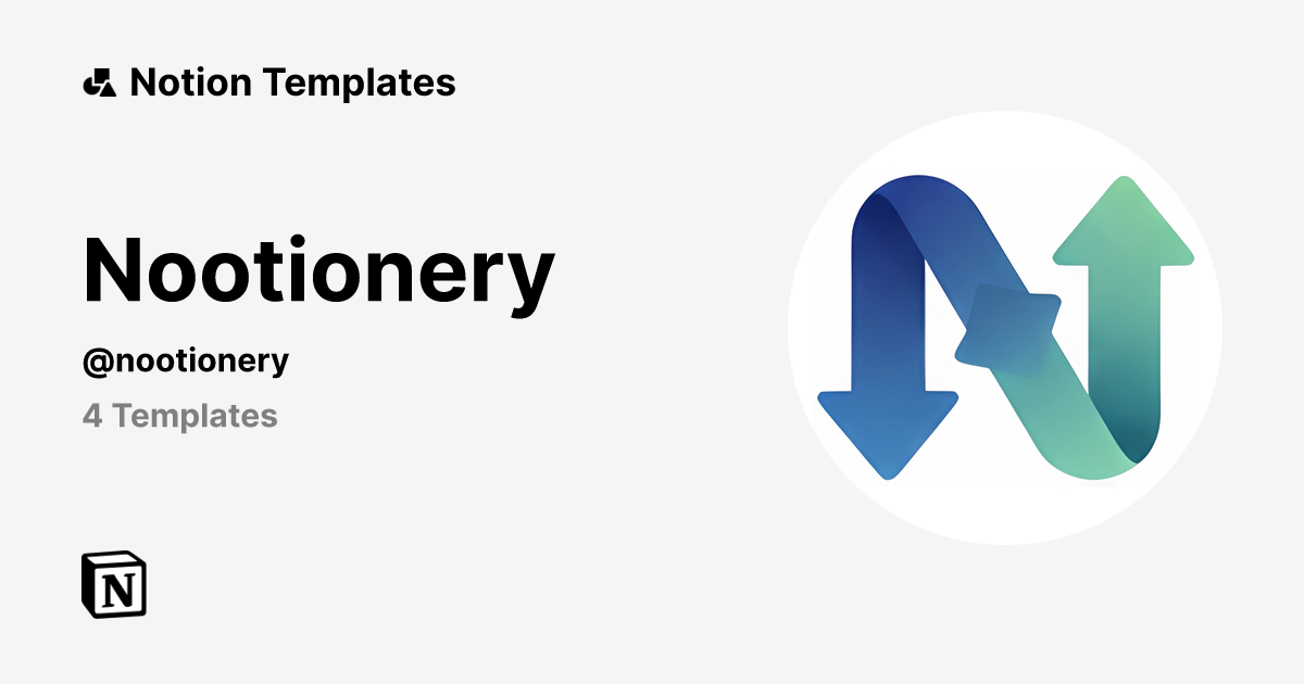 Nootionery | Template Creator | Notion Marketplace