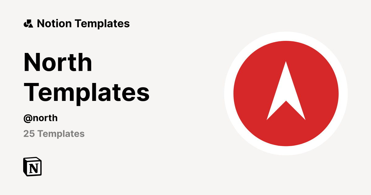 North Templates | Template Creator | Notion Marketplace