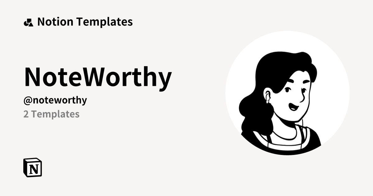 NoteWorthy | Template Creator | Notion Marketplace