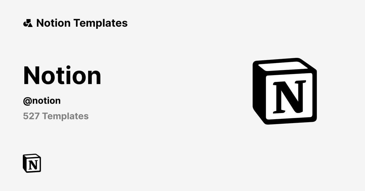 Notion | Template Creator | Notion Marketplace