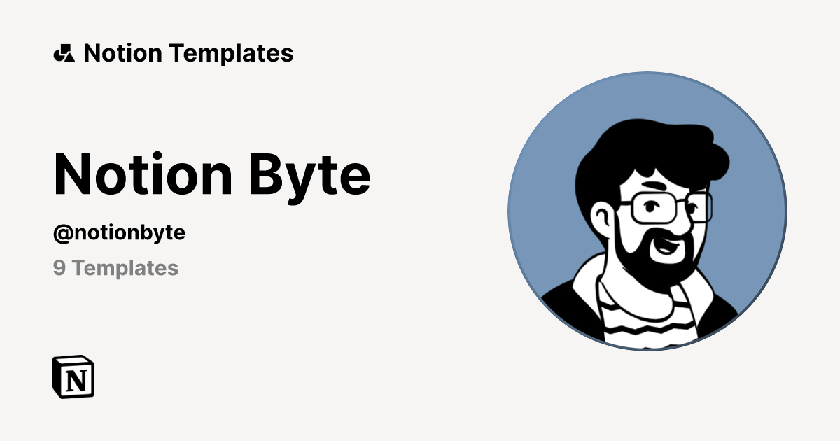 Notion Byte | Template Creator | Notion Marketplace