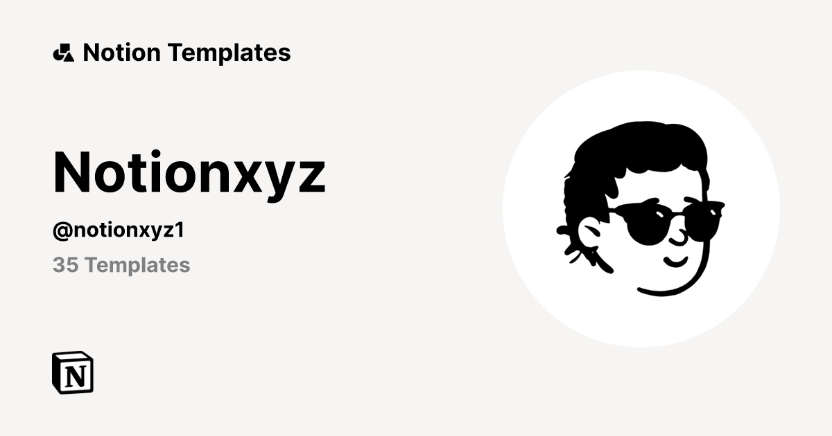 Notionxyz | Template Creator | Notion Marketplace