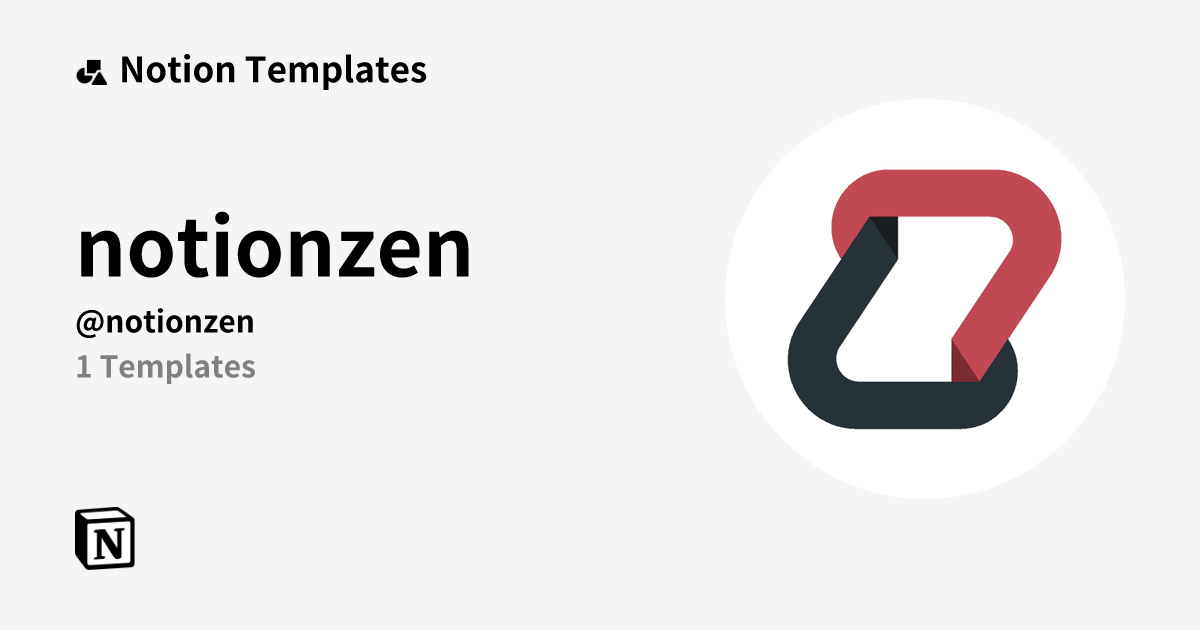 notionzen | Template Creator | Notion Marketplace
